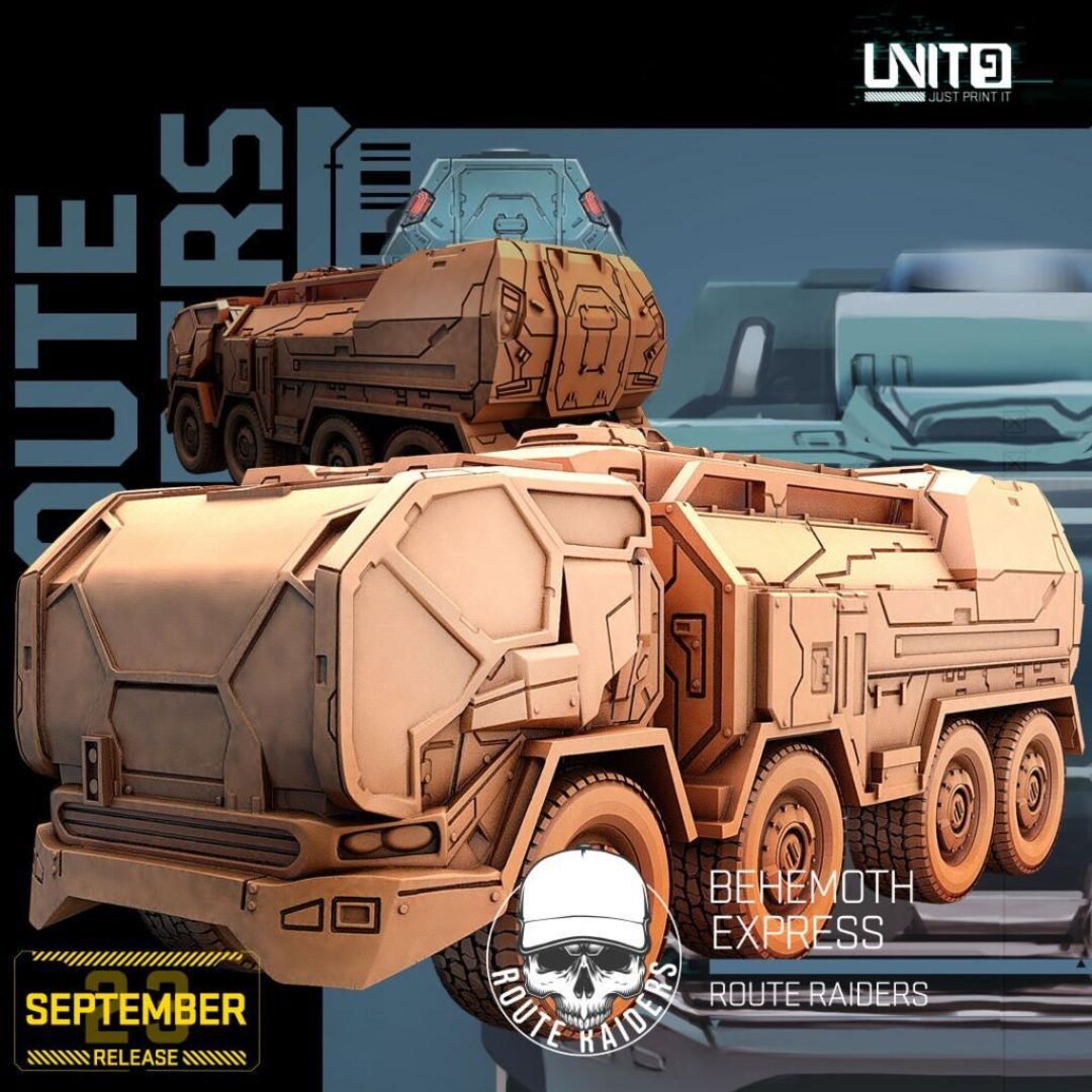 Cyberpunk Behemoth Armored Truck | RPG Model | Behemoth Truck by Unit9 ...