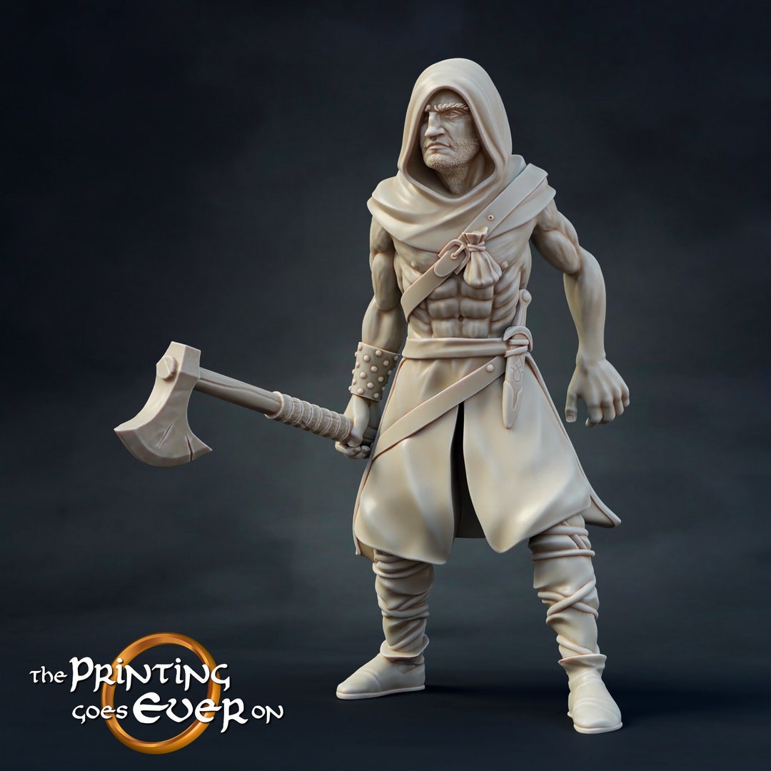 D&D Alleyway Thug RPG Model Bruno by the Printing Goes Ever On - Etsy