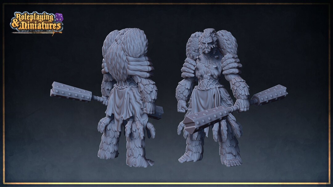 D&D Spider Orc Tribal Warrior RPG Model Tarantula Demon Roleplaying ...