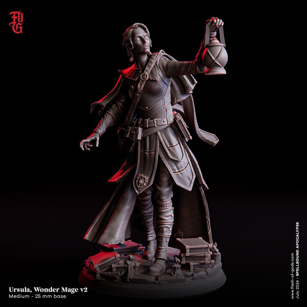 D&D Female Explorer Sorcerer | RPG Model | Ursula, Wonder Mage V2 by ...
