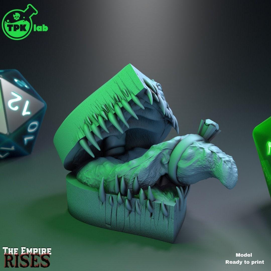 D&D Cute Mimic | RPG Model | Mimic Ring Box by TPK LAB - Etsy
