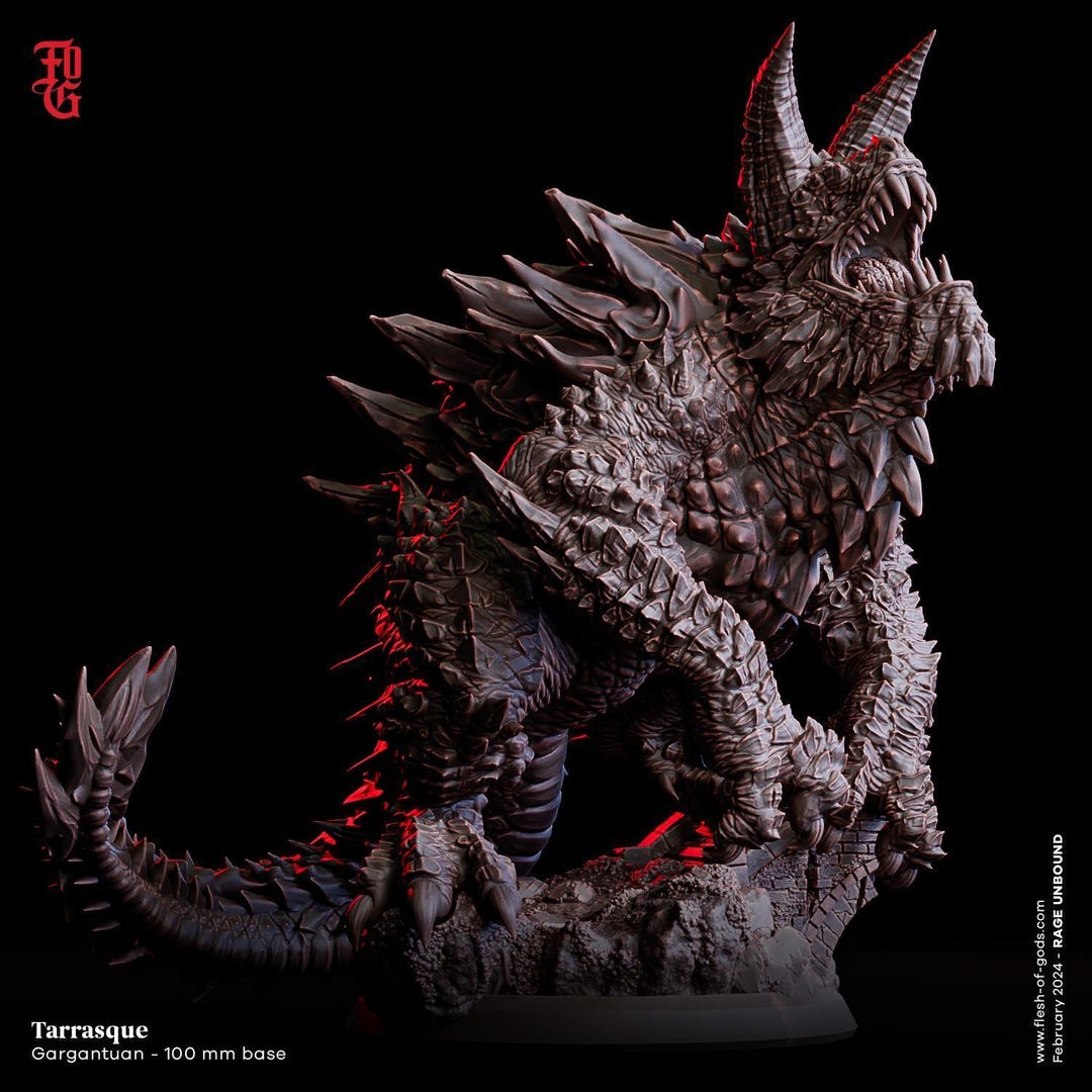 D&D Spiked Tarrasque | RPG Model | Tarrasque by Flesh of Gods - Etsy