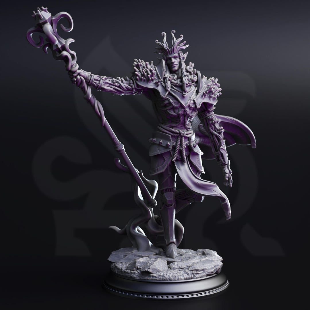 D&D Drow Elf Nature Druid | RPG Model | the Blessed - Servants of ...