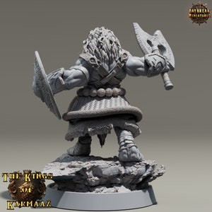 D&D Tabaxi Barbarian RPG Model King Dread by Daybreak Miniatures - Etsy
