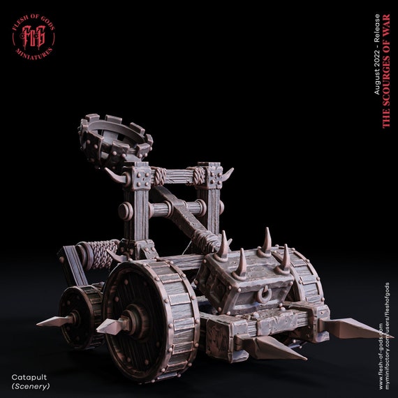 D&D Catapult Scenery RPG Model by Flesh of Gods - Etsy