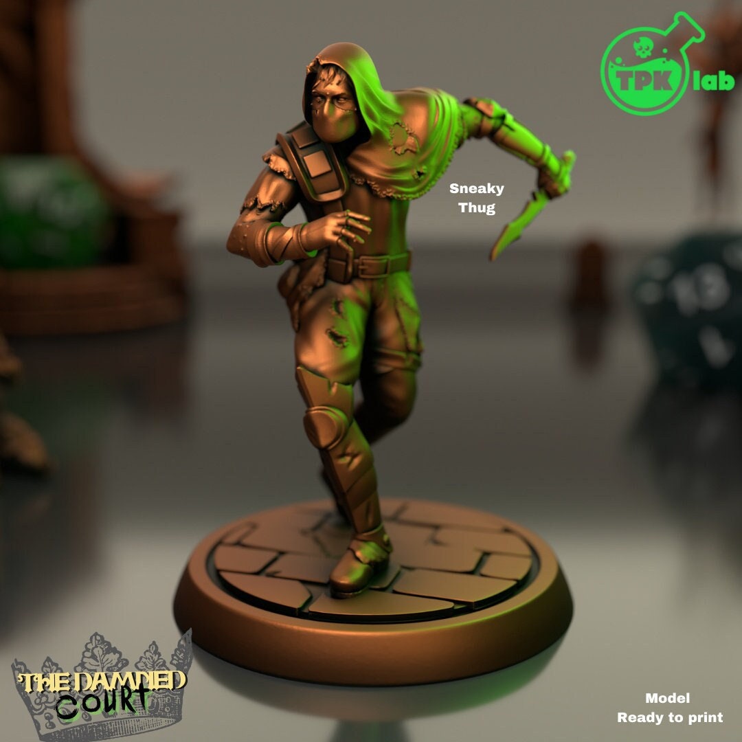 D&D Rogue Assassin RPG Model Sneaky Thug by TPK LAB - Etsy UK