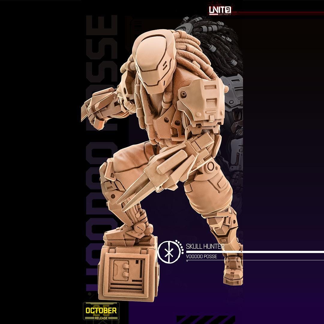 Cyberpunk Half Borg Street Stalker Solo / Voodoo Boys | RPG Model ...