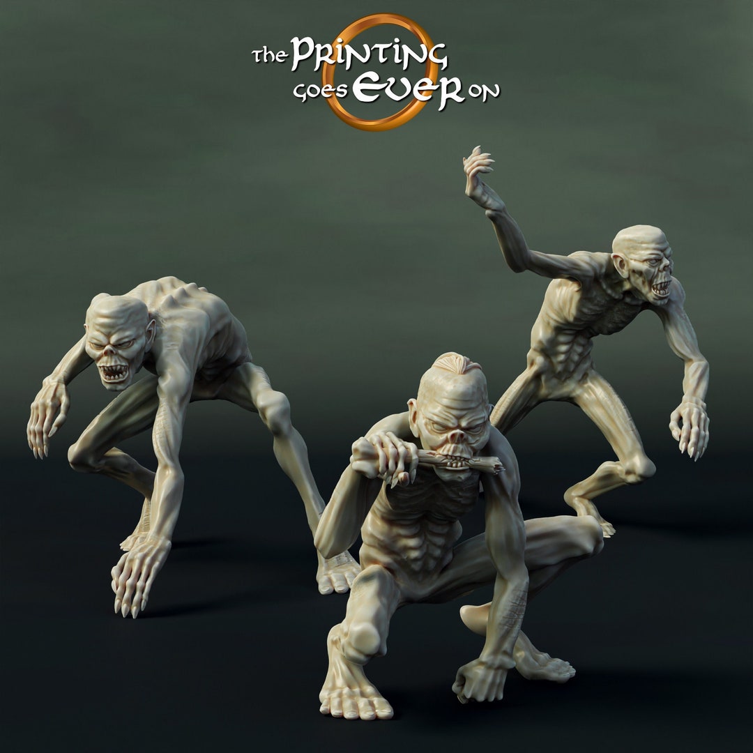 D&D Ghouls RPG Model Ghouls by the Printing Goes Ever On - Etsy