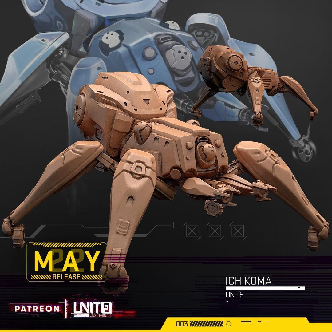 Cyberpunk Spider Drone | RPG Model | Ichikoma by Unit9 - Etsy