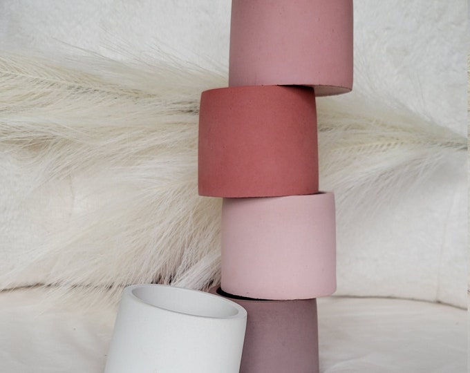 Shades of Pink | Small Plant Pot With Drainage Plate | With or Without ...