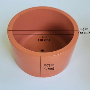 4 Inch Plant Pot Concrete Planter Optional Drainage - Etsy