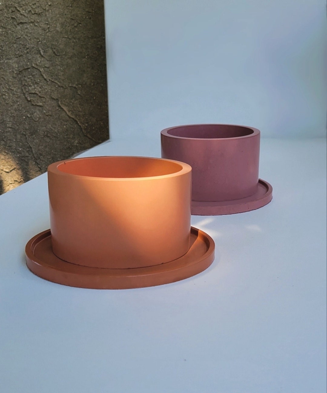 4 Inch Plant Pot Concrete Planter Optional Drainage - Etsy