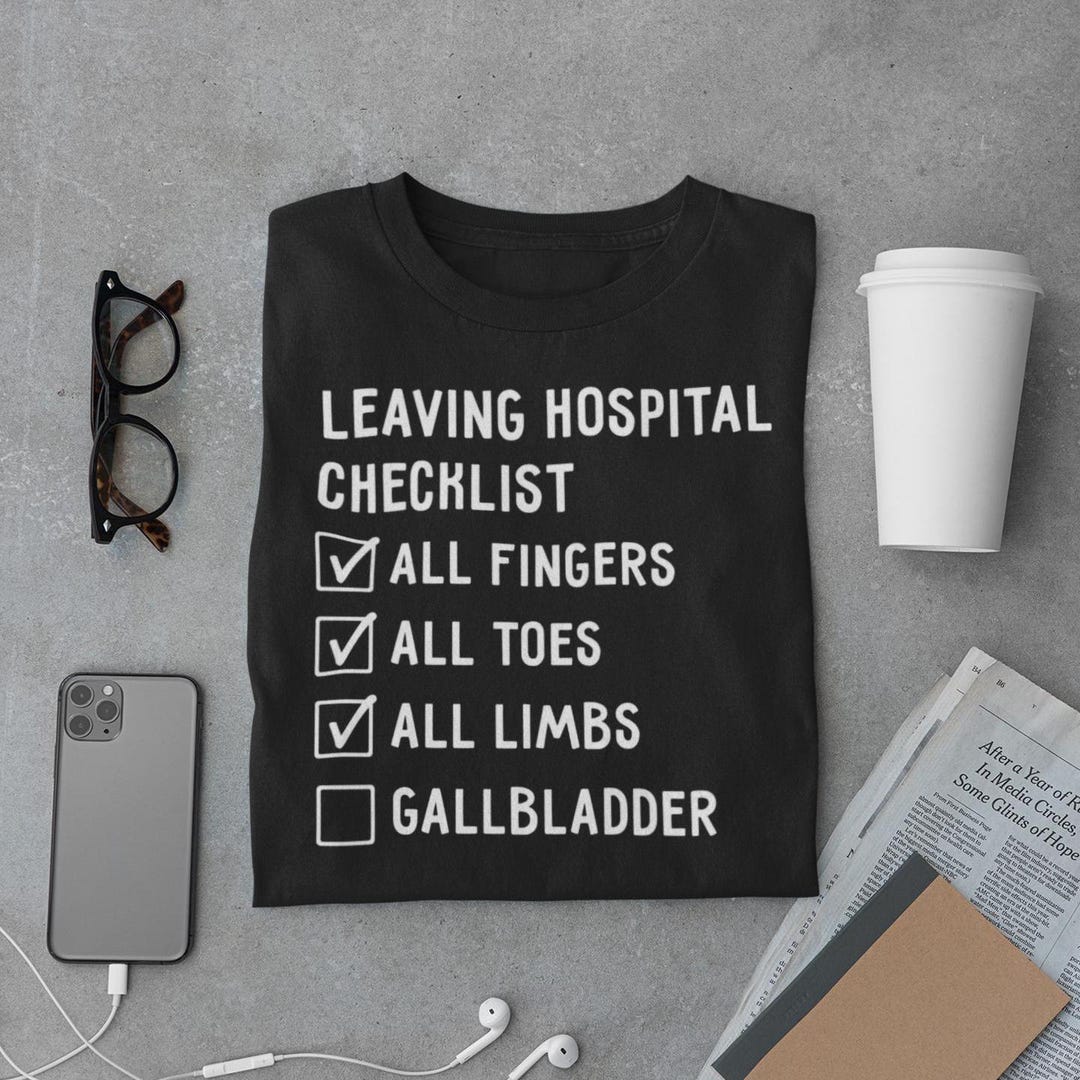 Gallbladder Surgery Gift T-shirt - Funny Cholecystectomy Operation Joke ...