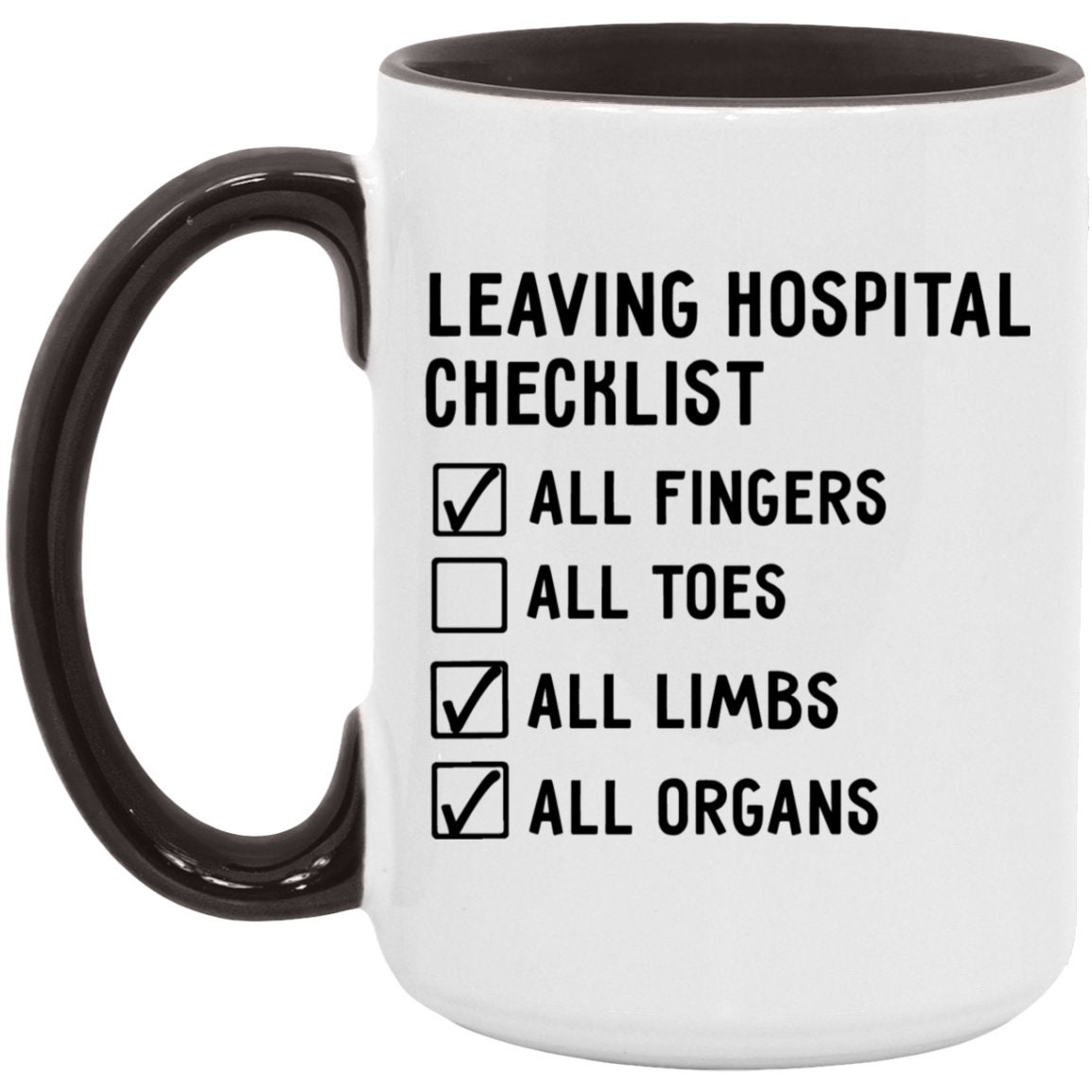 Funny Toe Amputation Surgery Operation Gift Ceramic Mug Amputee Joke ...