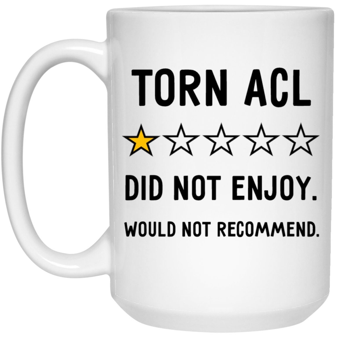 ACL Surgery Torn ACL Funny Mug - Speedy Recovery Gift - Get Well Soon ...