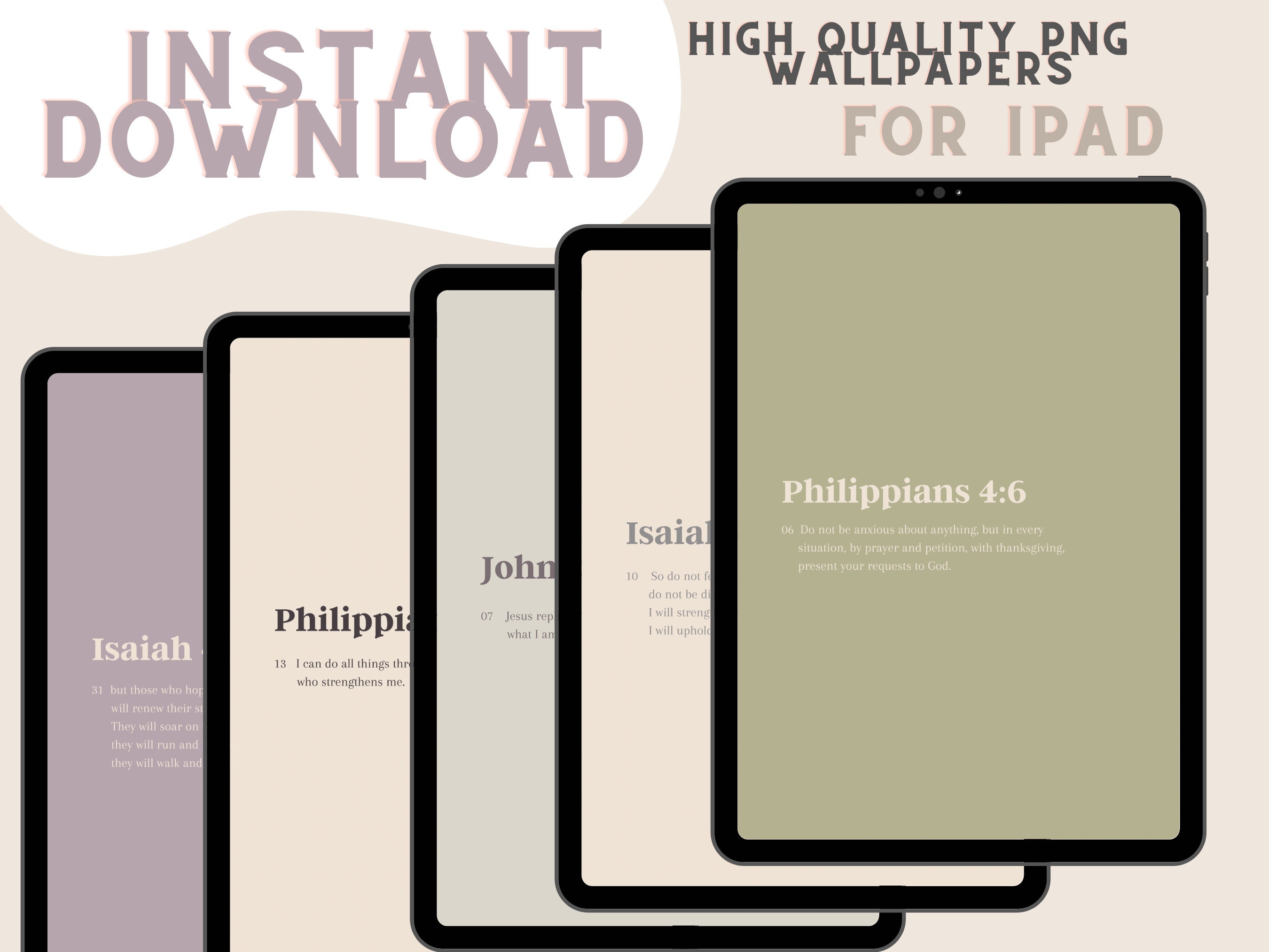 10 Minimalist Bible Verse Wallpaper for iPad L Empowerment and - Etsy