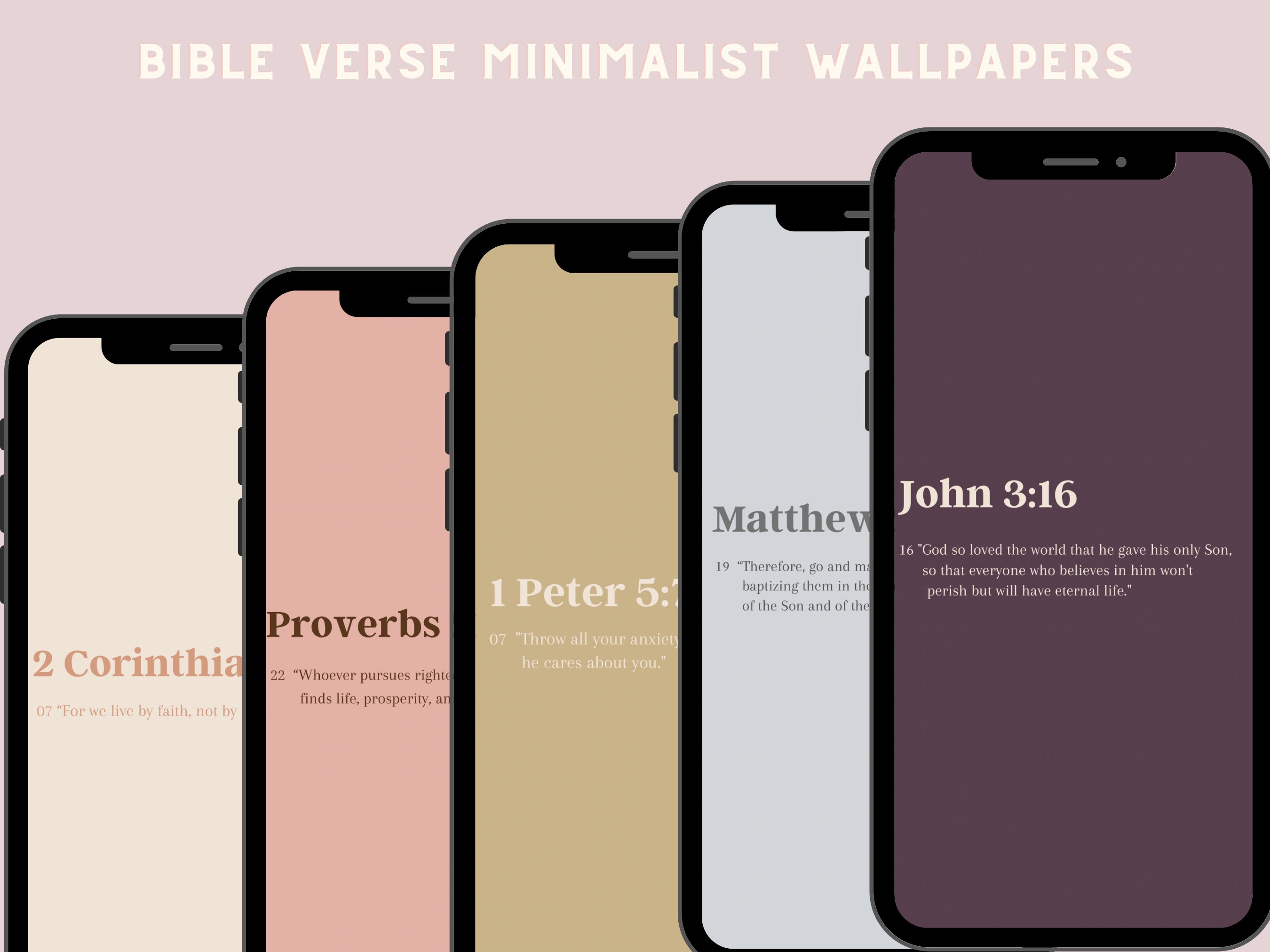 10 Minimalist Bible Verse Wallpaper L Empowerment Quotes I Motivational ...