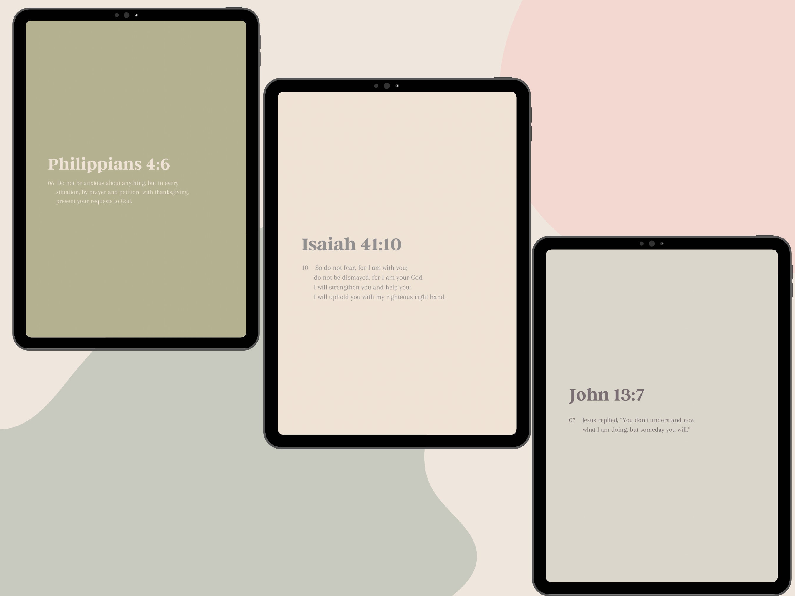 10 Minimalist Bible Verse Wallpaper for iPad L Empowerment and - Etsy