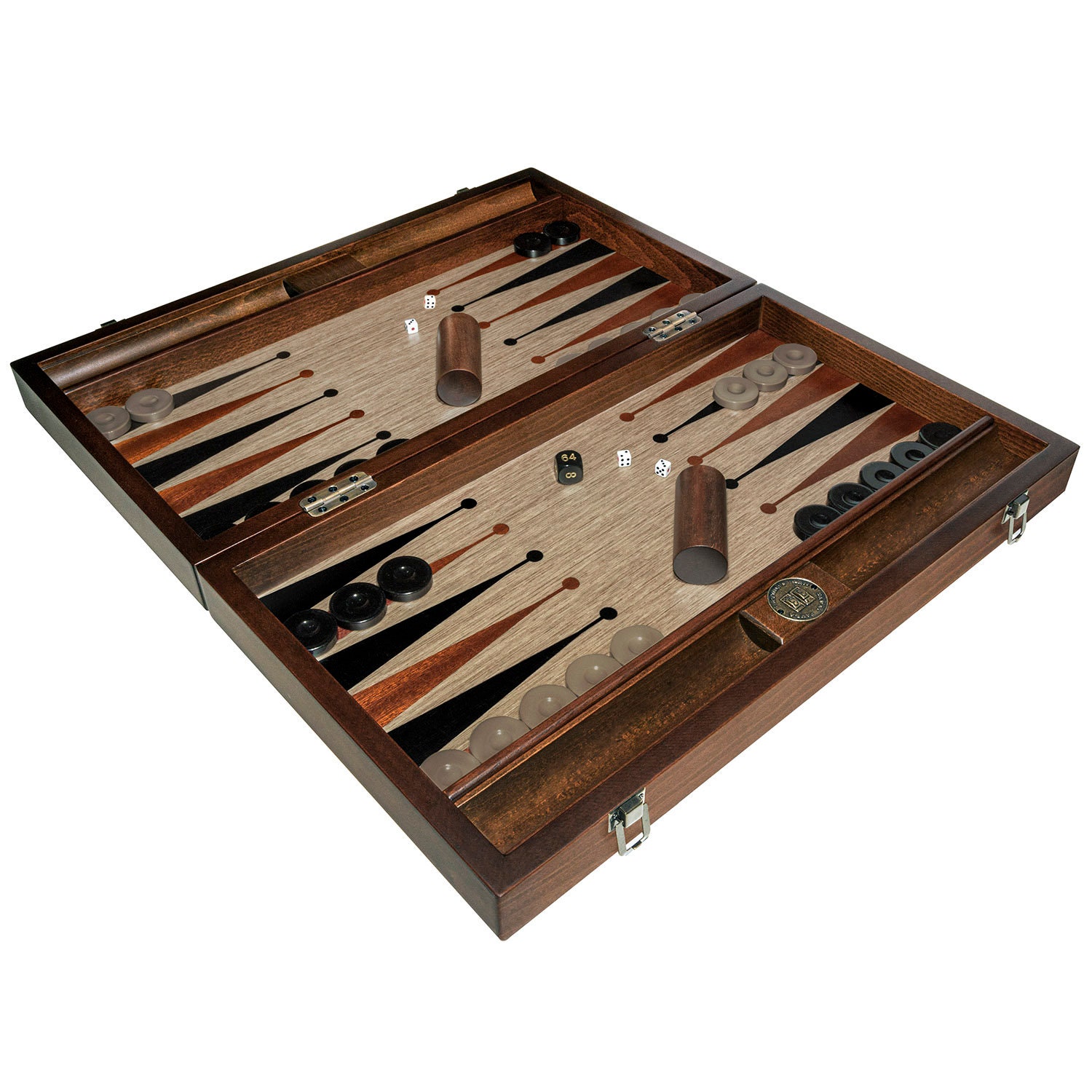 Premium Personalized Backgammon Set in Latte Colors, Handmade Wooden ...