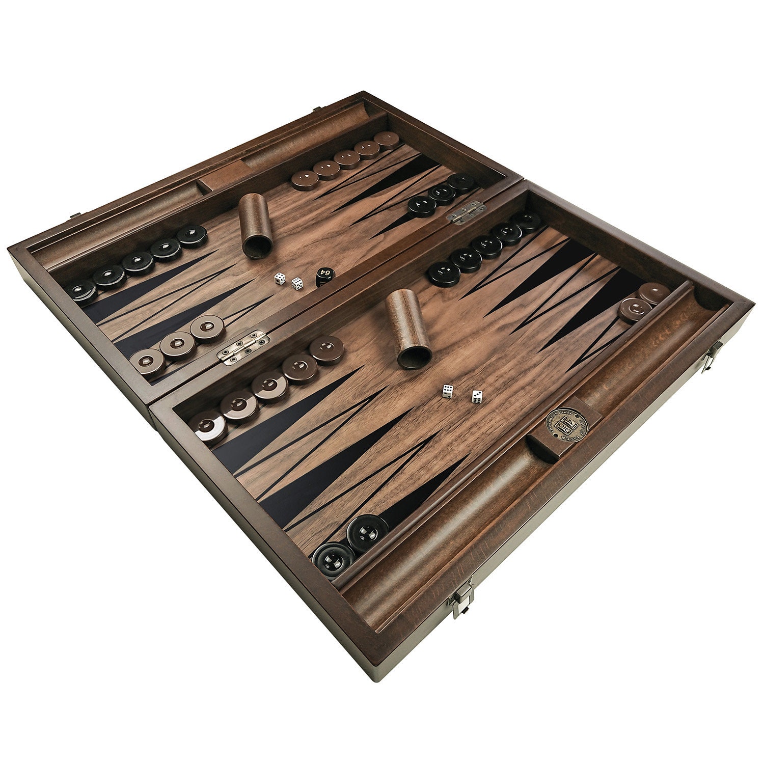 Personalized Antique Wood Backgammon Set, Handmade Minimalist ...