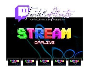 Twitch Stream Screens Set of 6 / Starting Soon / Starting / Paused ...