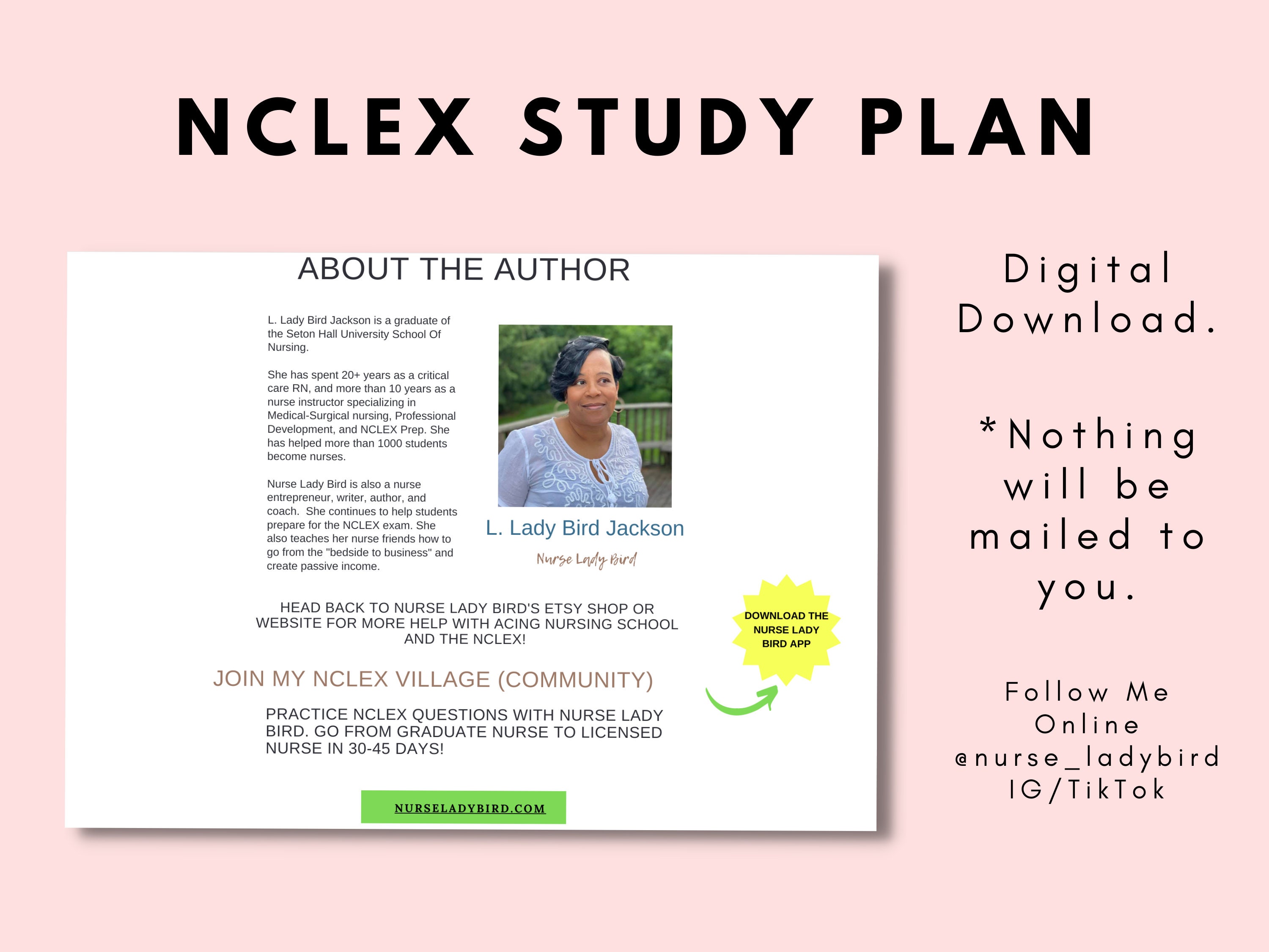 NCLEX Study Plan - Etsy