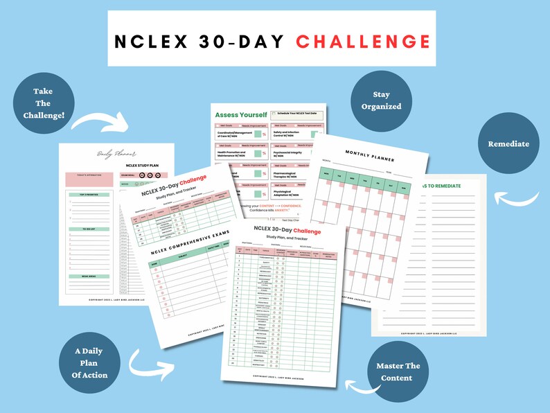 NCLEX 30-day Challenge - Etsy