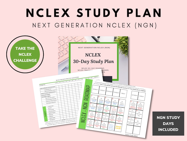 NCLEX Study Plan - Etsy