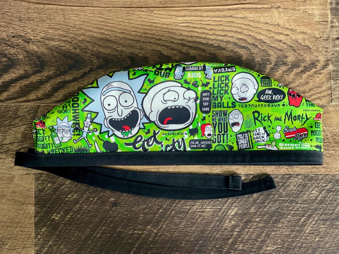 Pickles and Rick Cartoon Scrub Hat - Etsy