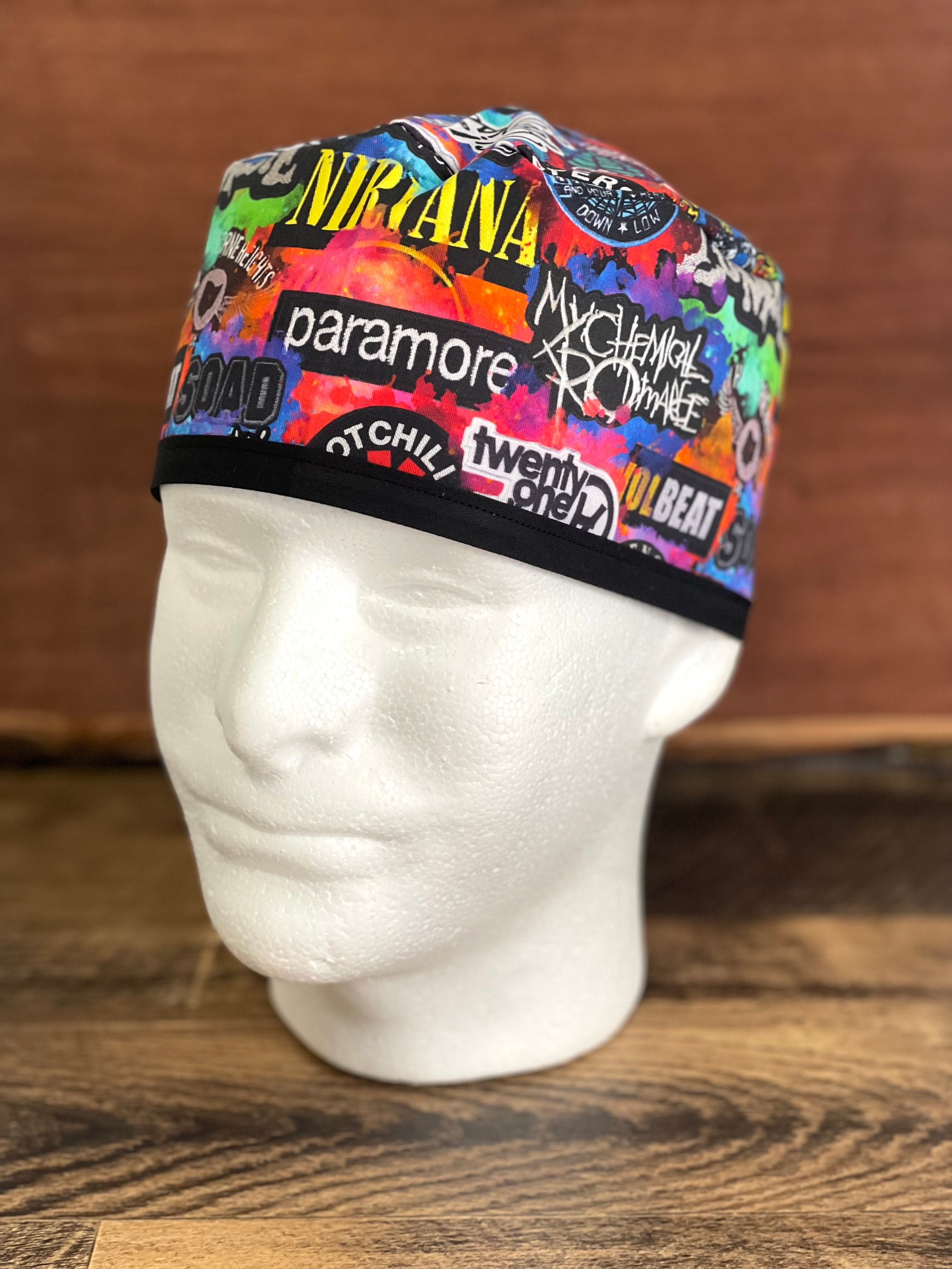 Alternative Rock Bands Scrub Hat - Etsy