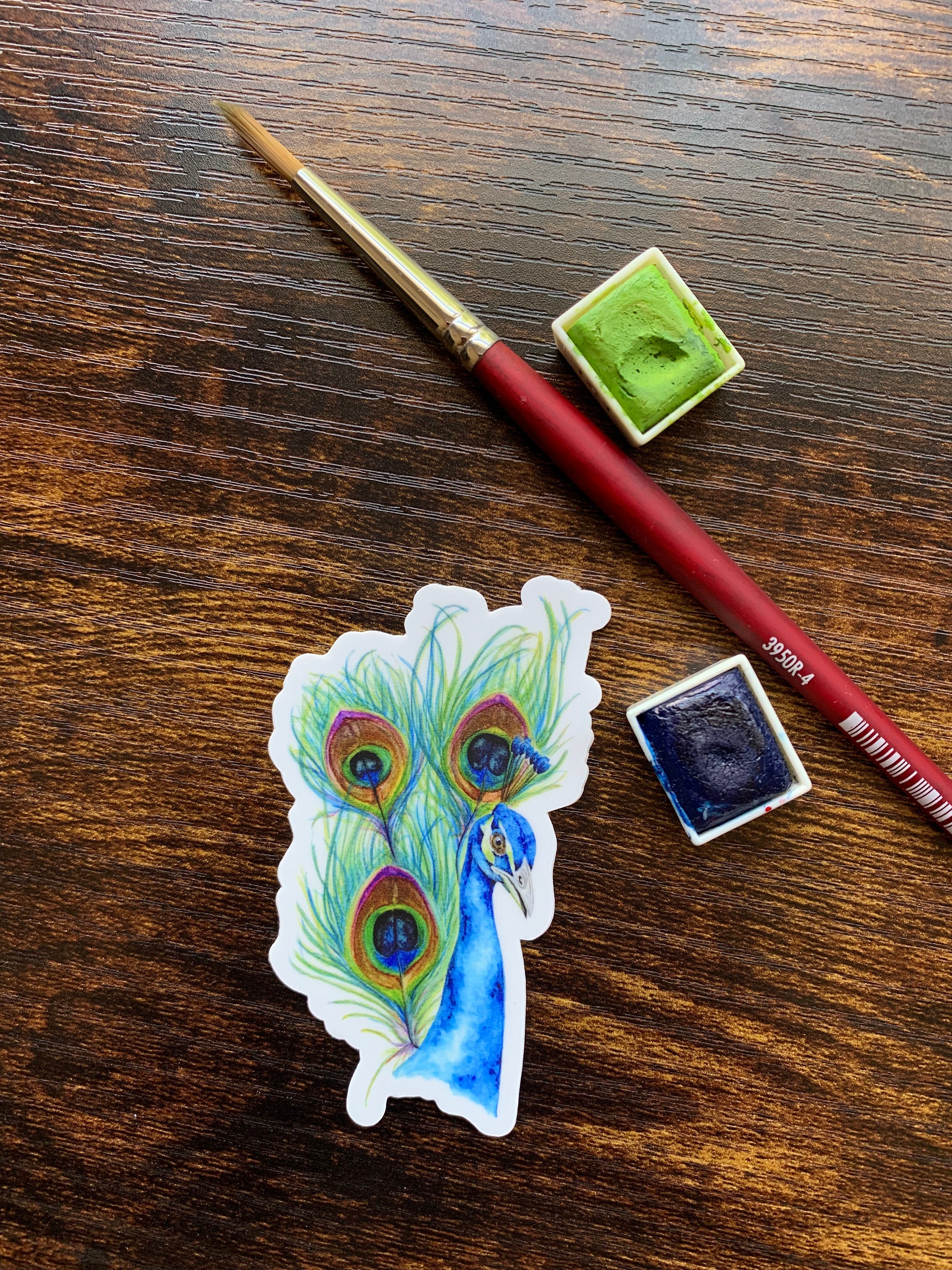 Peacock, Peacock Stickers, Peacock Vinyl Sticker, Vinyl Stickers ...