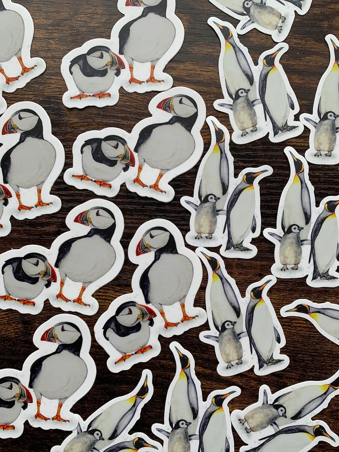 Puffins, Penguins, Puffin Sticker, Penguin Stickers, Vinyl Stickers ...