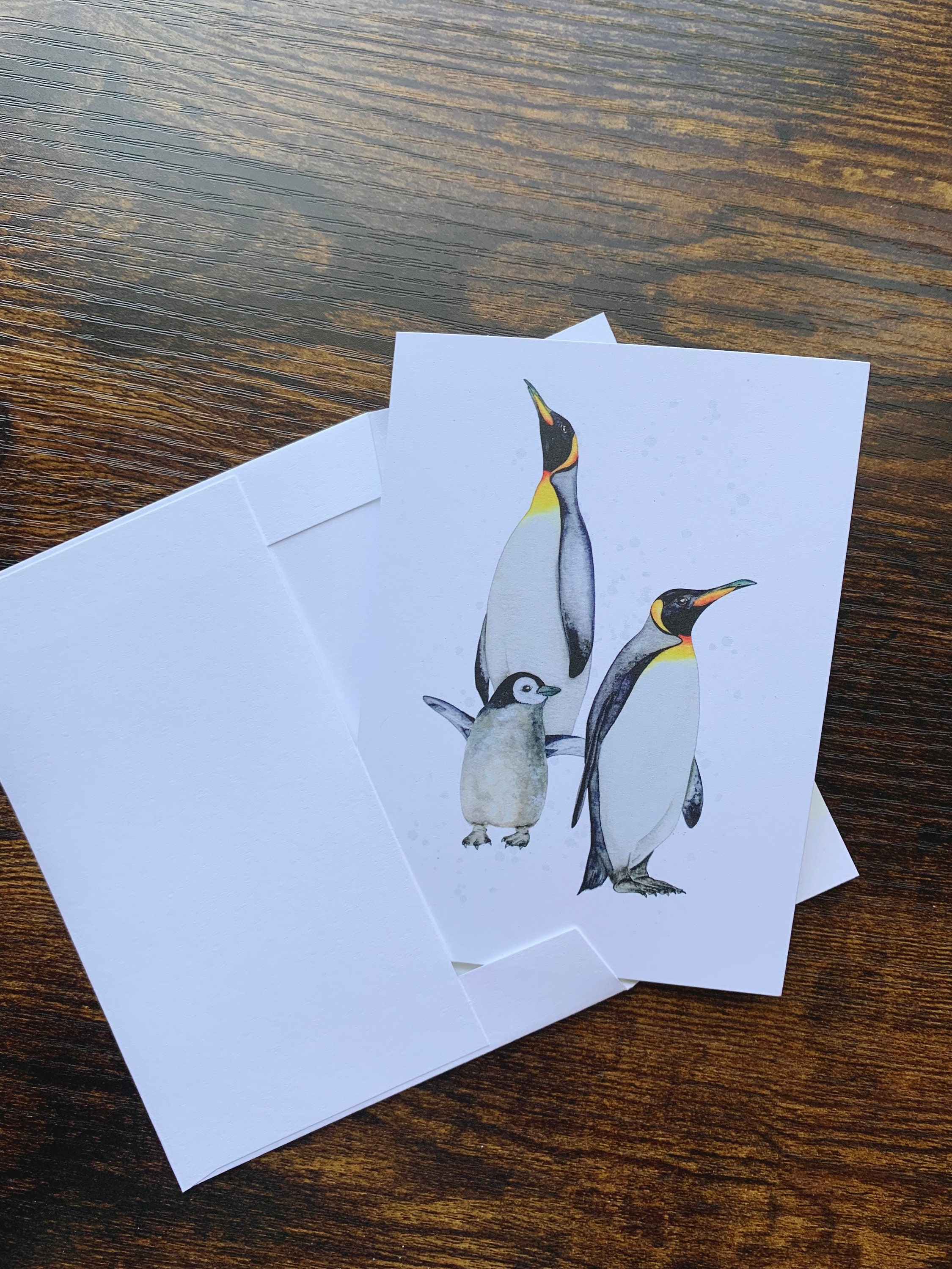 Penguins Penguin Greeting Cards Arctic Birds Note Cards - Etsy
