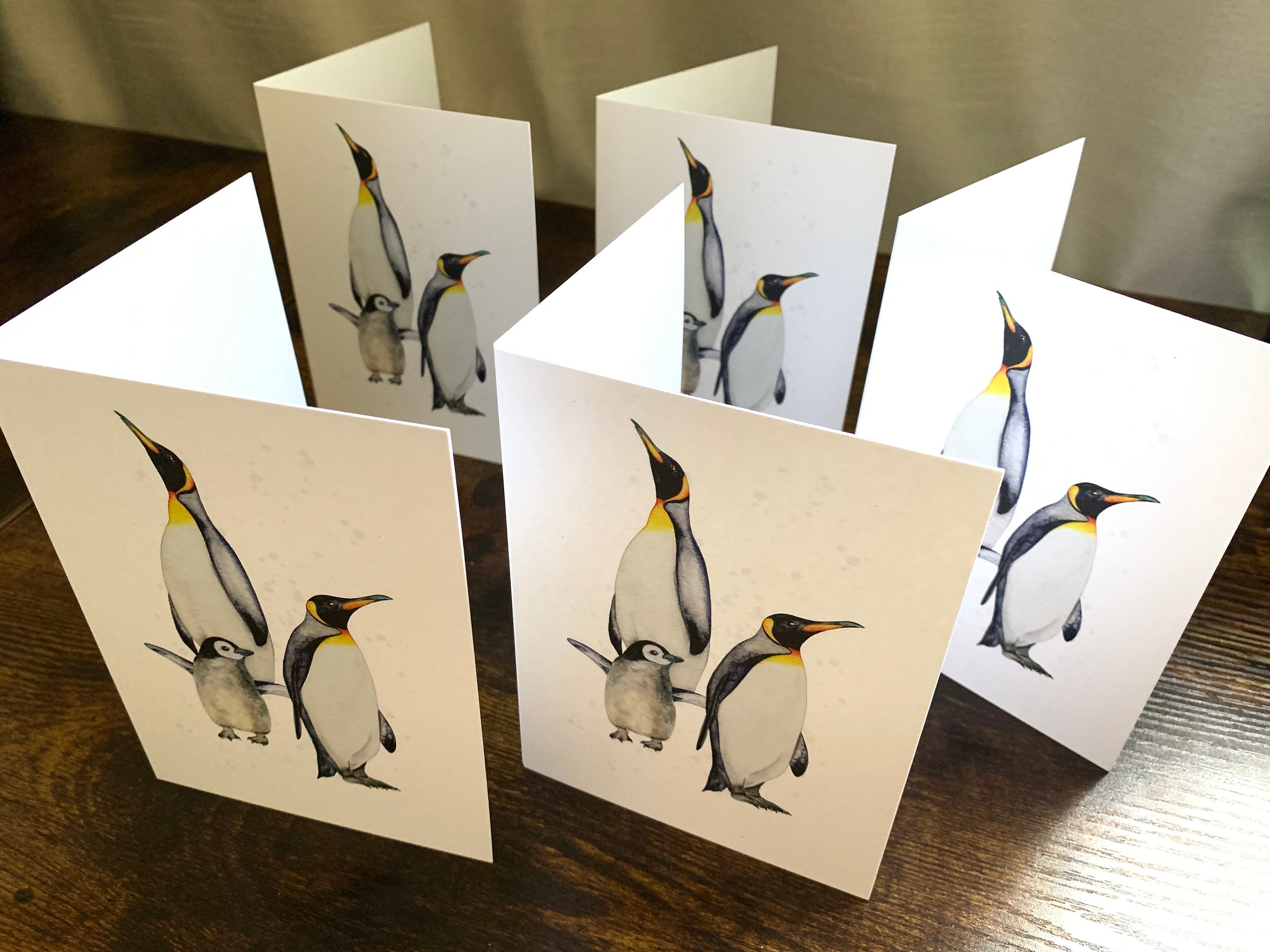 Penguins Penguin Greeting Cards Arctic Birds Note Cards - Etsy