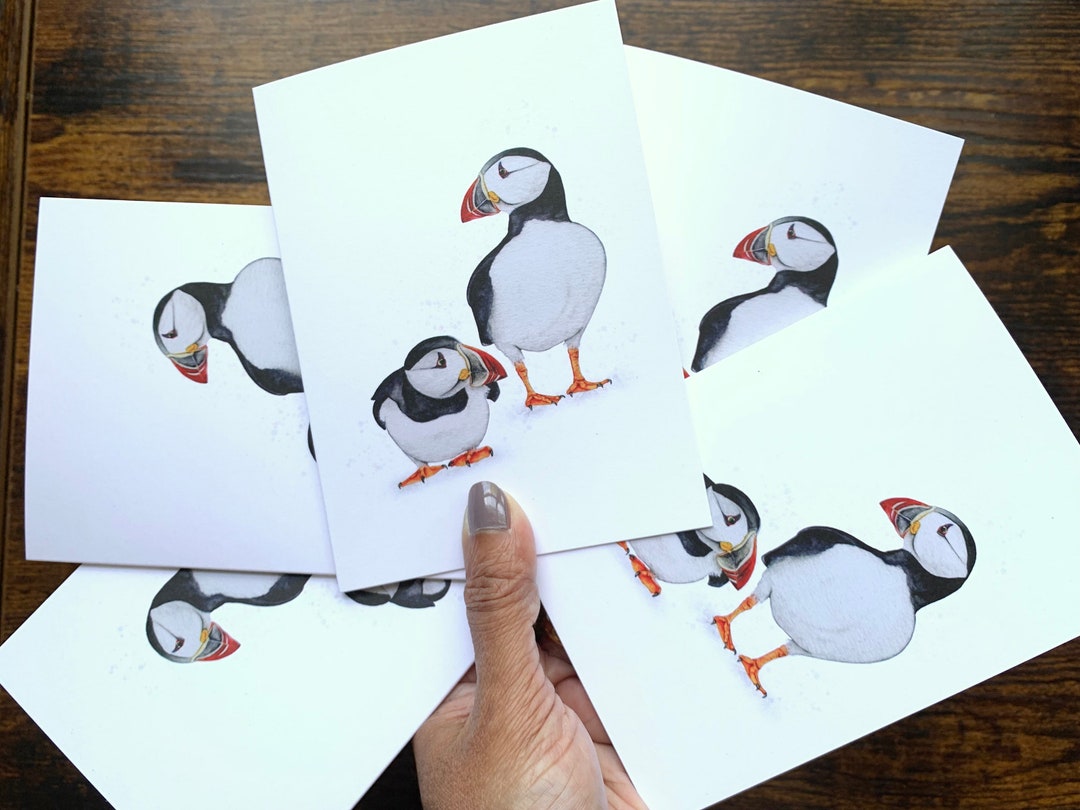 Puffins, Puffins Cards, Puffin Greeting Cards, Nordic Birds, Note Cards ...