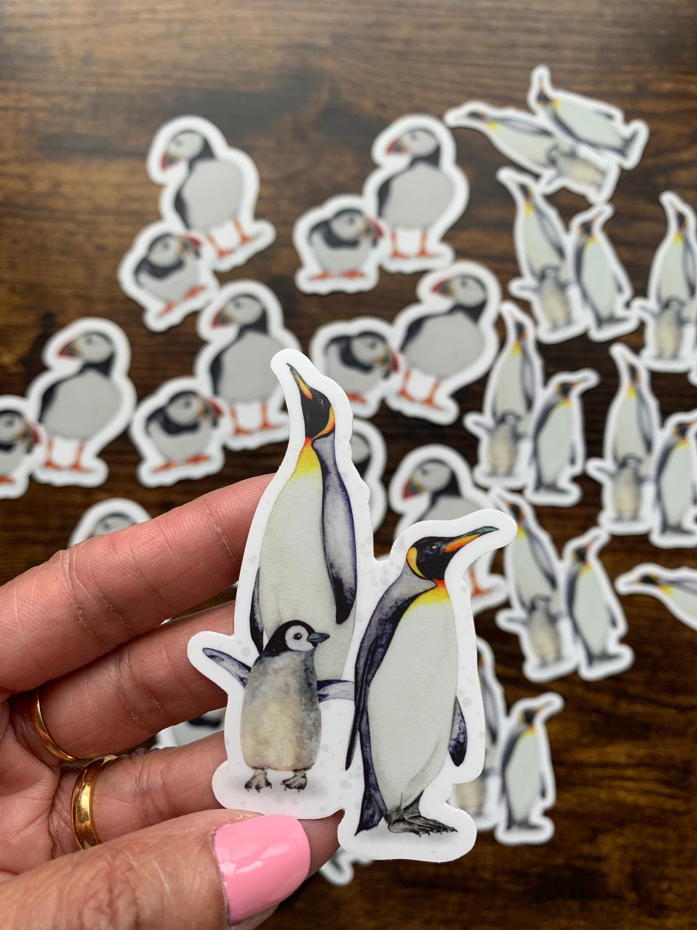 Puffins, Penguins, Puffin Sticker, Penguin Stickers, Vinyl Stickers ...