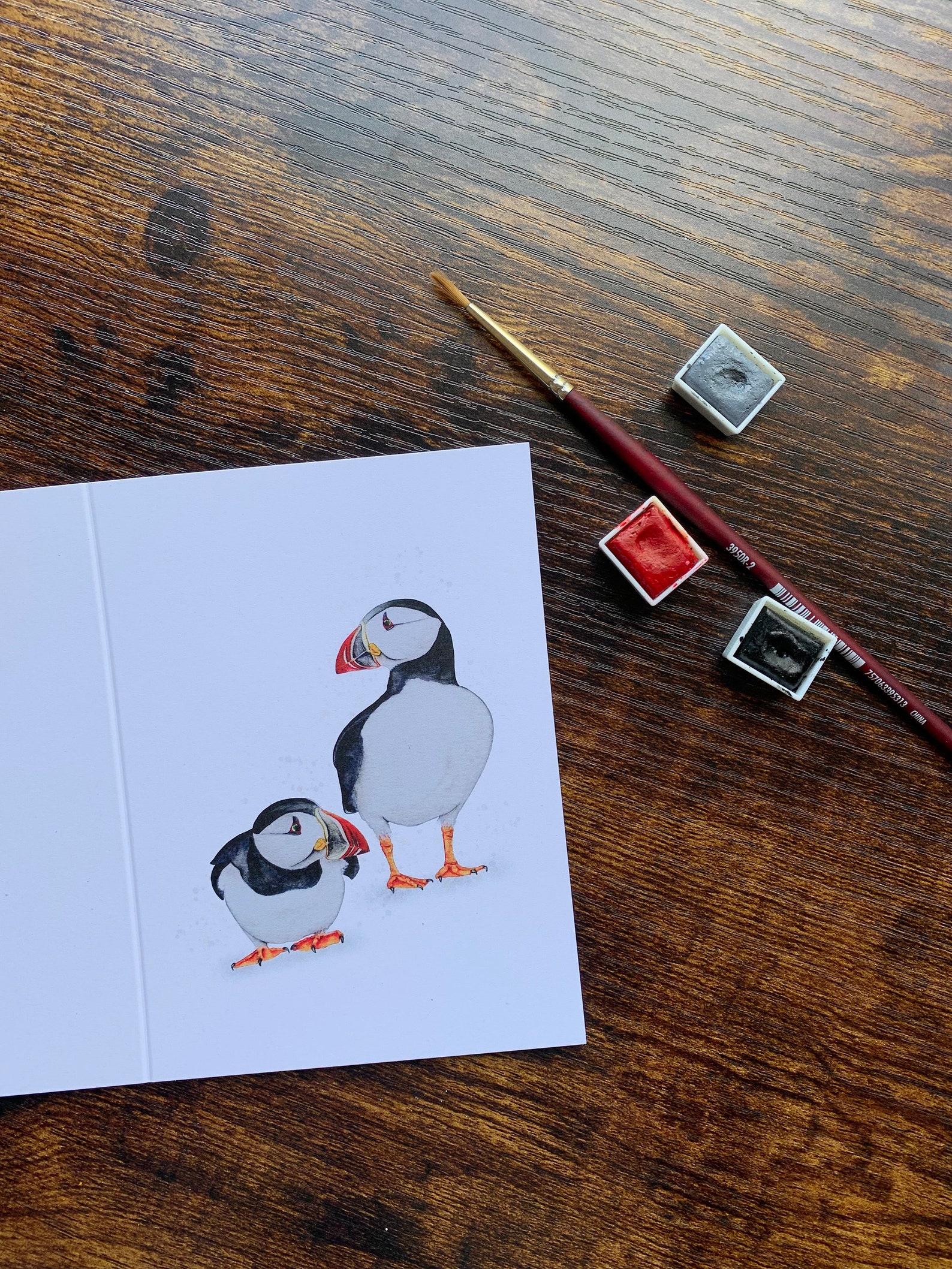 Puffins Puffins Cards Puffin Greeting Cards Nordic Birds - Etsy