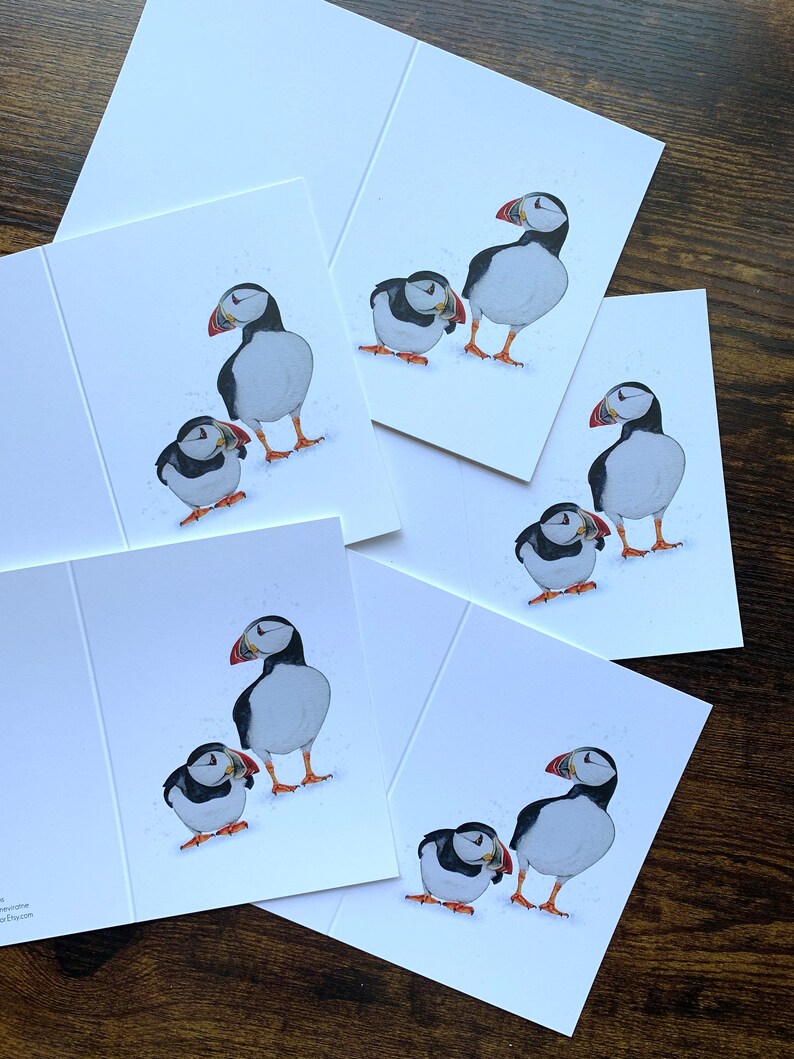 Puffins Puffins Cards Puffin Greeting Cards Nordic Birds - Etsy