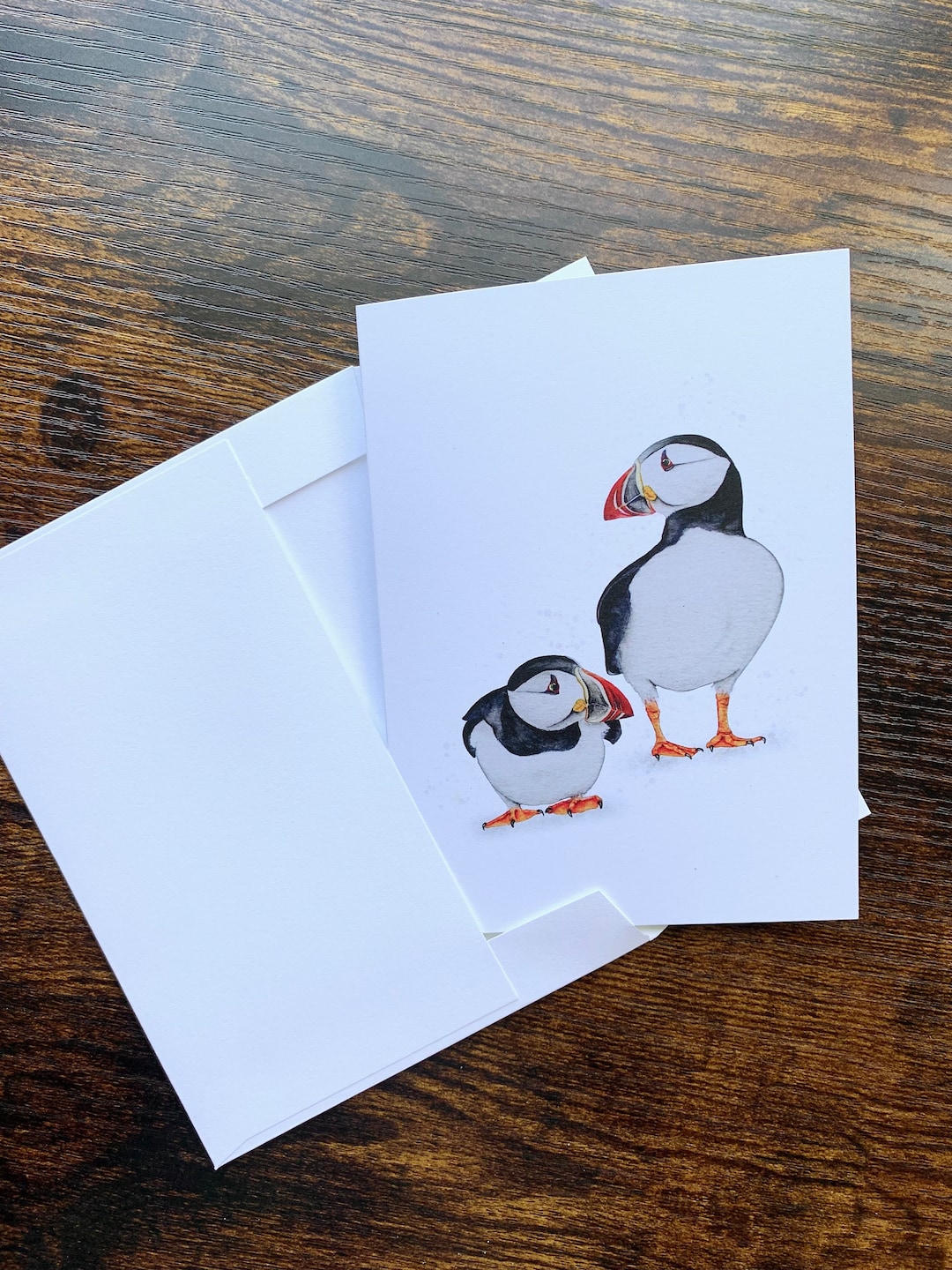 Puffin Notecard: Puffin Blank Cards on Recycled Paper - Etsy