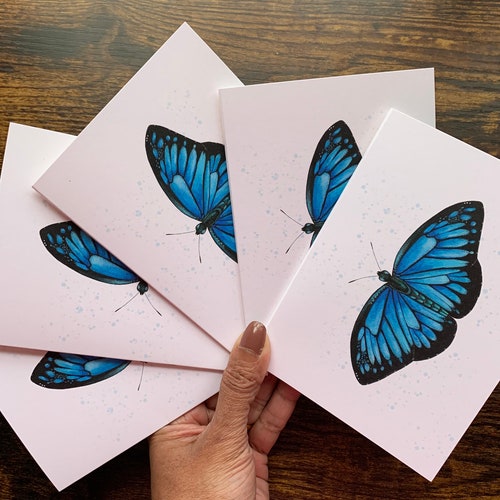 Butterfly Blank Greeting Card - Etsy