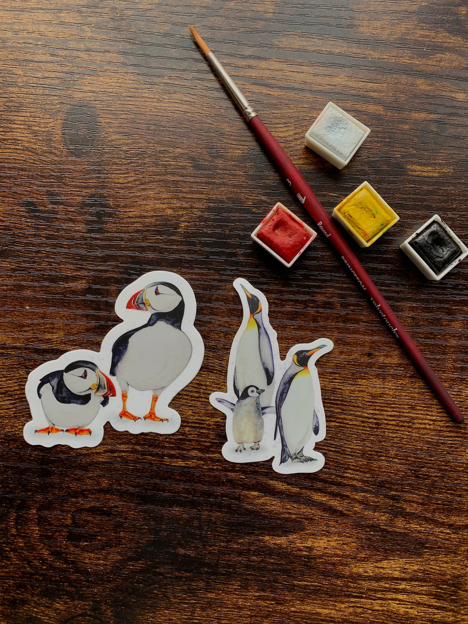 Puffins, Penguins, Puffin Sticker, Penguin Stickers, Vinyl Stickers ...