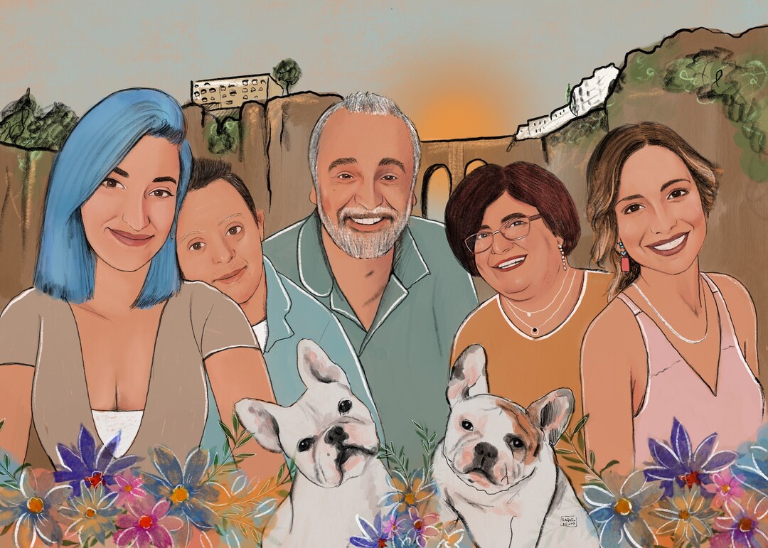 Personalized Illustrations, Personalized Gifts, Original Couples Gifts ...