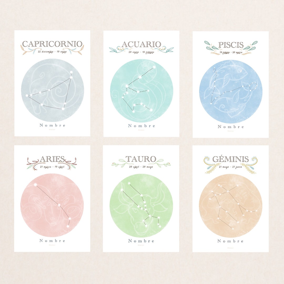 HOROSCOPE SHEETS Digital Download - Etsy