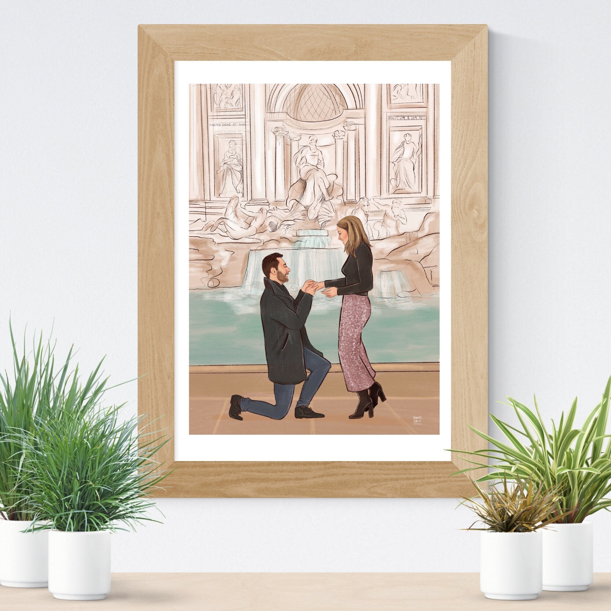 Personalized Illustrations, Personalized Gifts, Original Couples Gifts ...