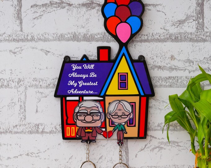 Keyholder UP Movie, Adventure is Out There, up Keychain Holder, Wedding ...