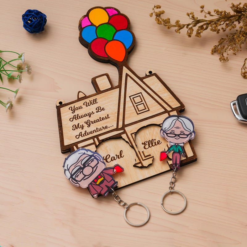 Wood Metal Key Holder - Etsy UK