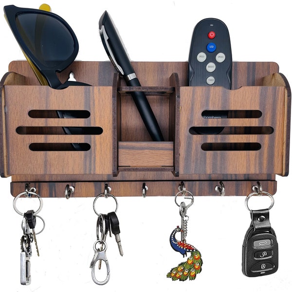 Wooden Key Holder - Etsy