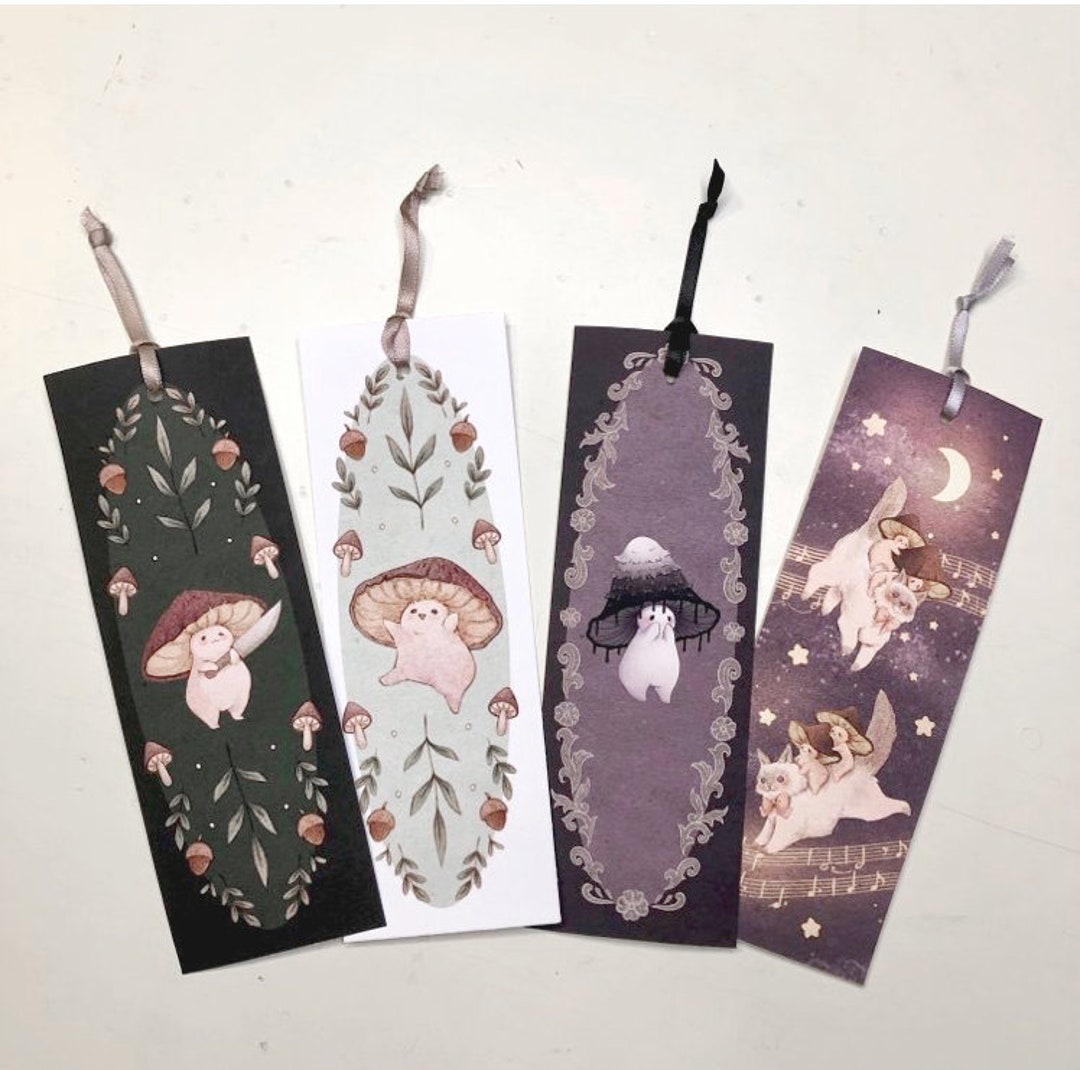Cottagecore Bookmarks - Mushroom Bookmarks - Etsy
