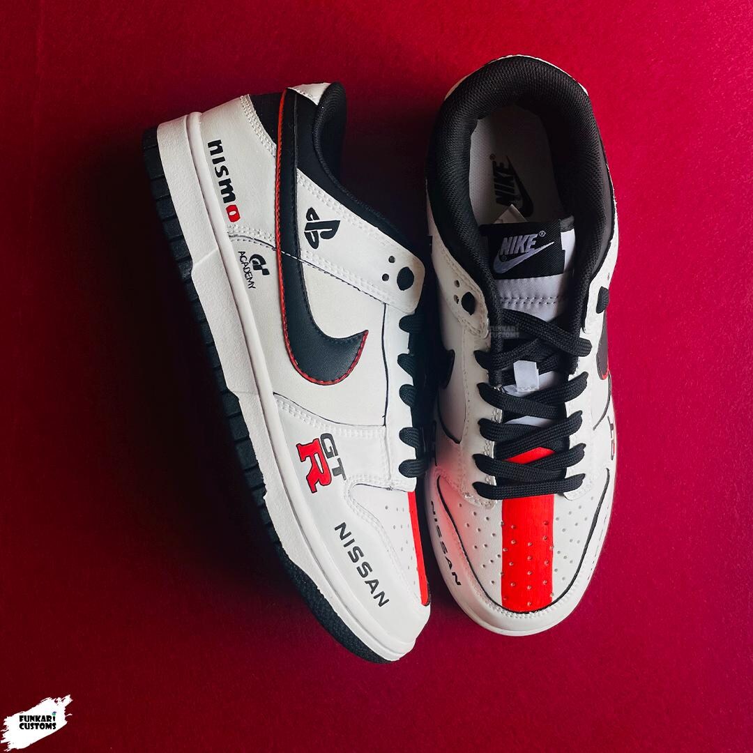 Grantourismo GTR Nike Air Jordan Dunks Customs - Etsy