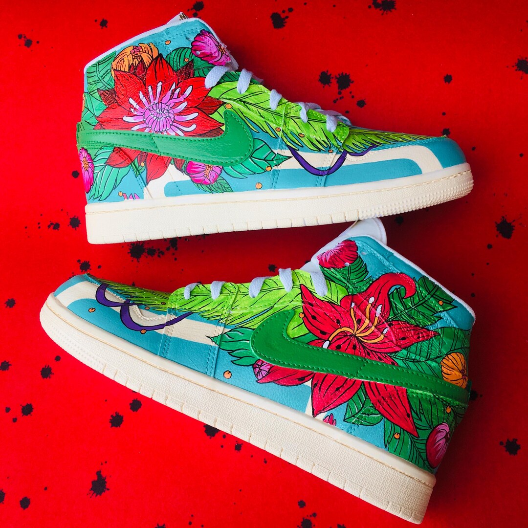 Wild Lotus CS Themed Nike AJ Customs - Etsy